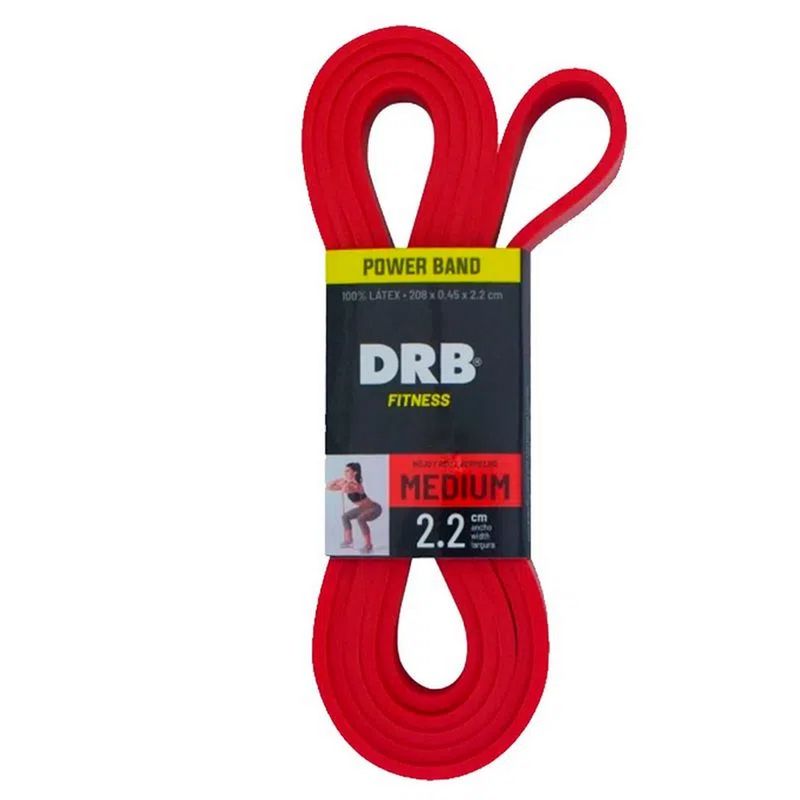 Banda Elastica Drb Power Band Drb Medium Rj Medio Unisex - Marathon ...